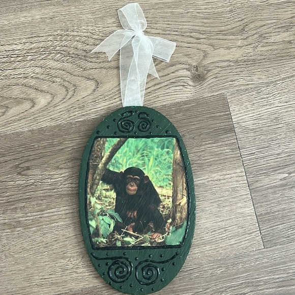 Handmade | Art | Monkey Decoupage Wood Plaque | Poshmark